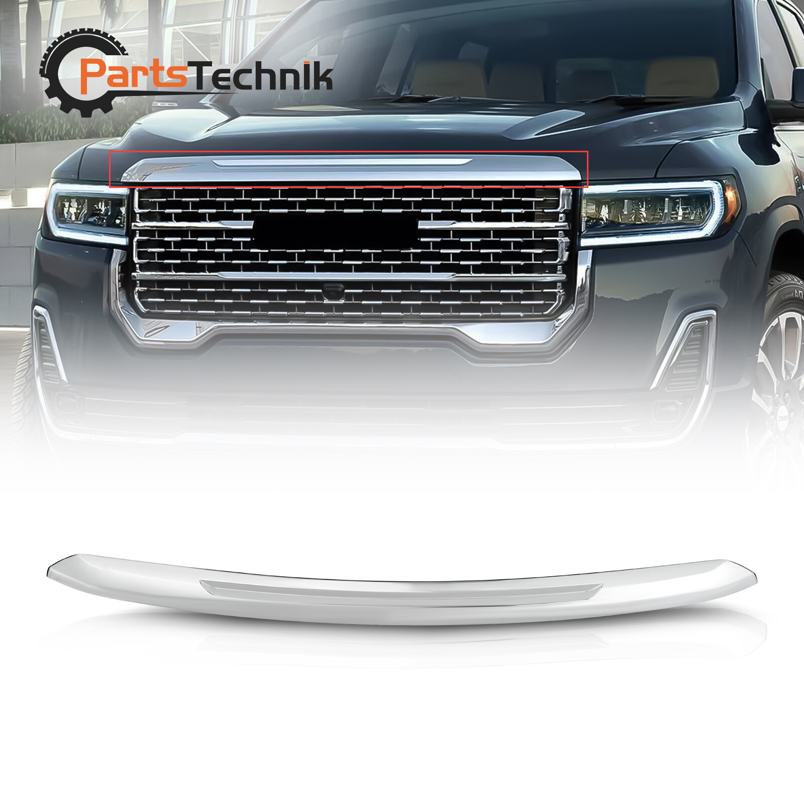 For 2020-2023 GMC Acadia Front Bumper Grille Upper Grill Cover Trim ...