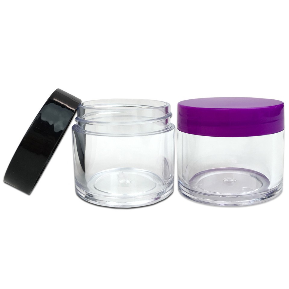 12pcs 30g / 30 gram Large empty clear plastic Sample cream makeup Jar 1 ...