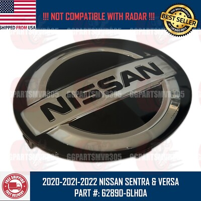 FOR NISSAN VERSA / SENTRA 2020 2021 2022 FRONT GRILLE EMBLEM LOGO 62890 ...