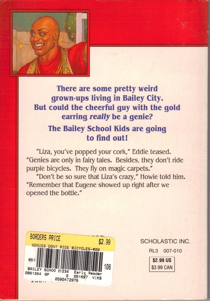 The Adventures of Bailey School Kids Genies Don't Ride Bicycles Book #8 ...