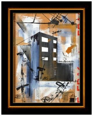 Zero Gradient Stephen Irving Original Painting On Board City Framed ...