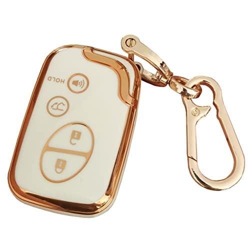 for Lexus Key Fob Cover Key Fob Shell with Keychain Fit for White For ...