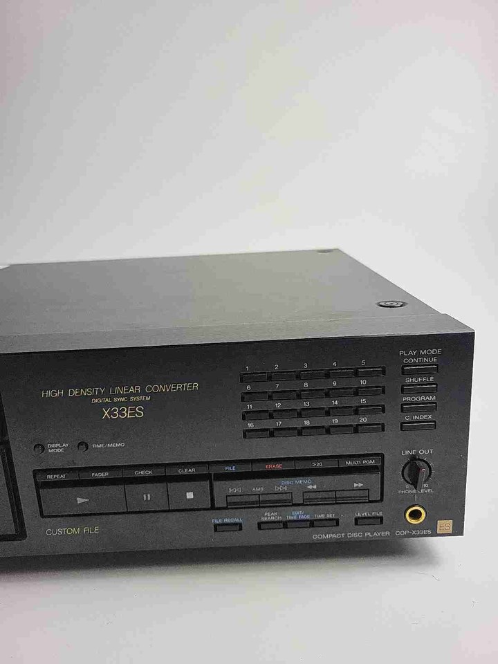Sony X33ES High Density Linear Converter CD Player- Tested READ | eBay