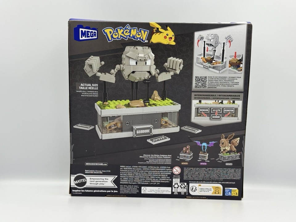 Mega Pokémon Building Toys Set, Mini Motion Geodude With 343 Pieces ...