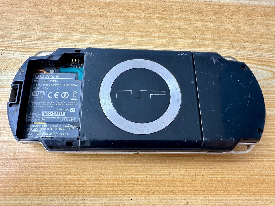 Sony Playstation PSP 2004 Piano Black Handheld System Console - Parts ...