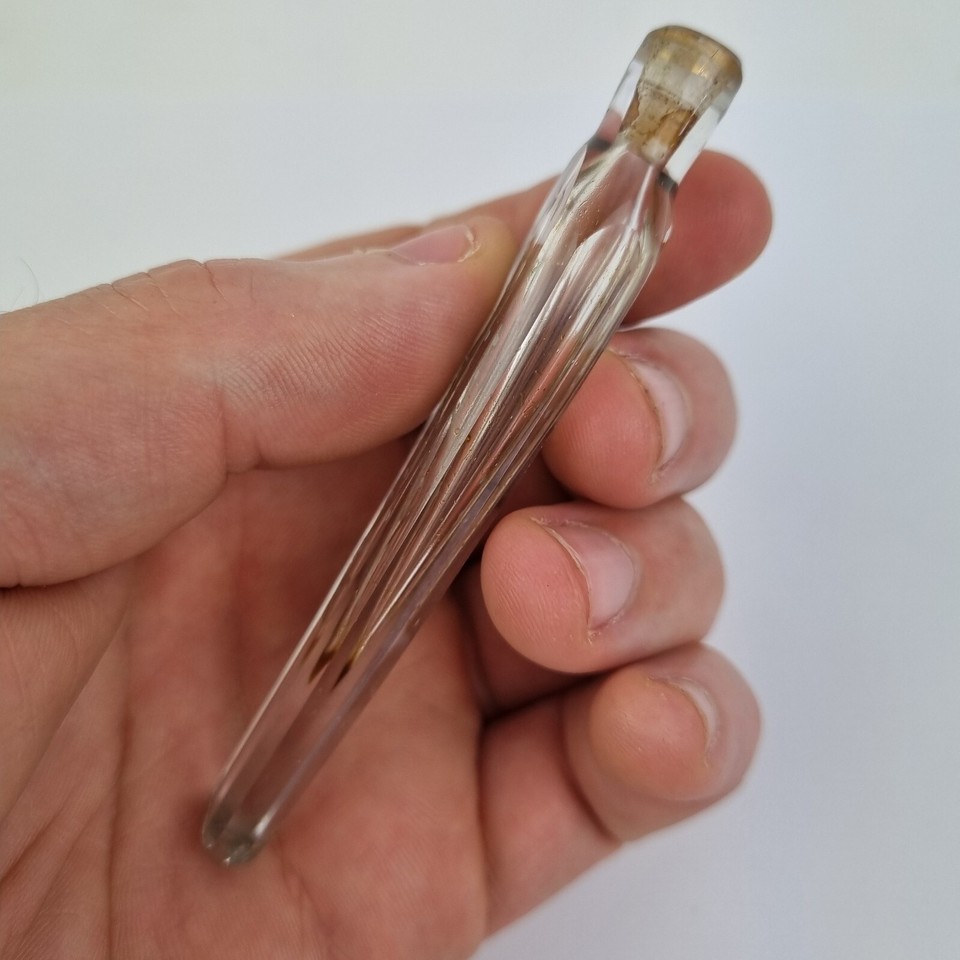 Antique Glass Tear Catcher / Teardrop /Lachrymatory Scent Bottle 8.4cm ...