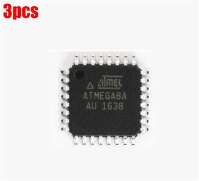 3Pcs 8 Bit Mcu 8K 16Mh Atmel ATMEGA8A-AU Qfp 32Pin New Ic ep | eBay Australia