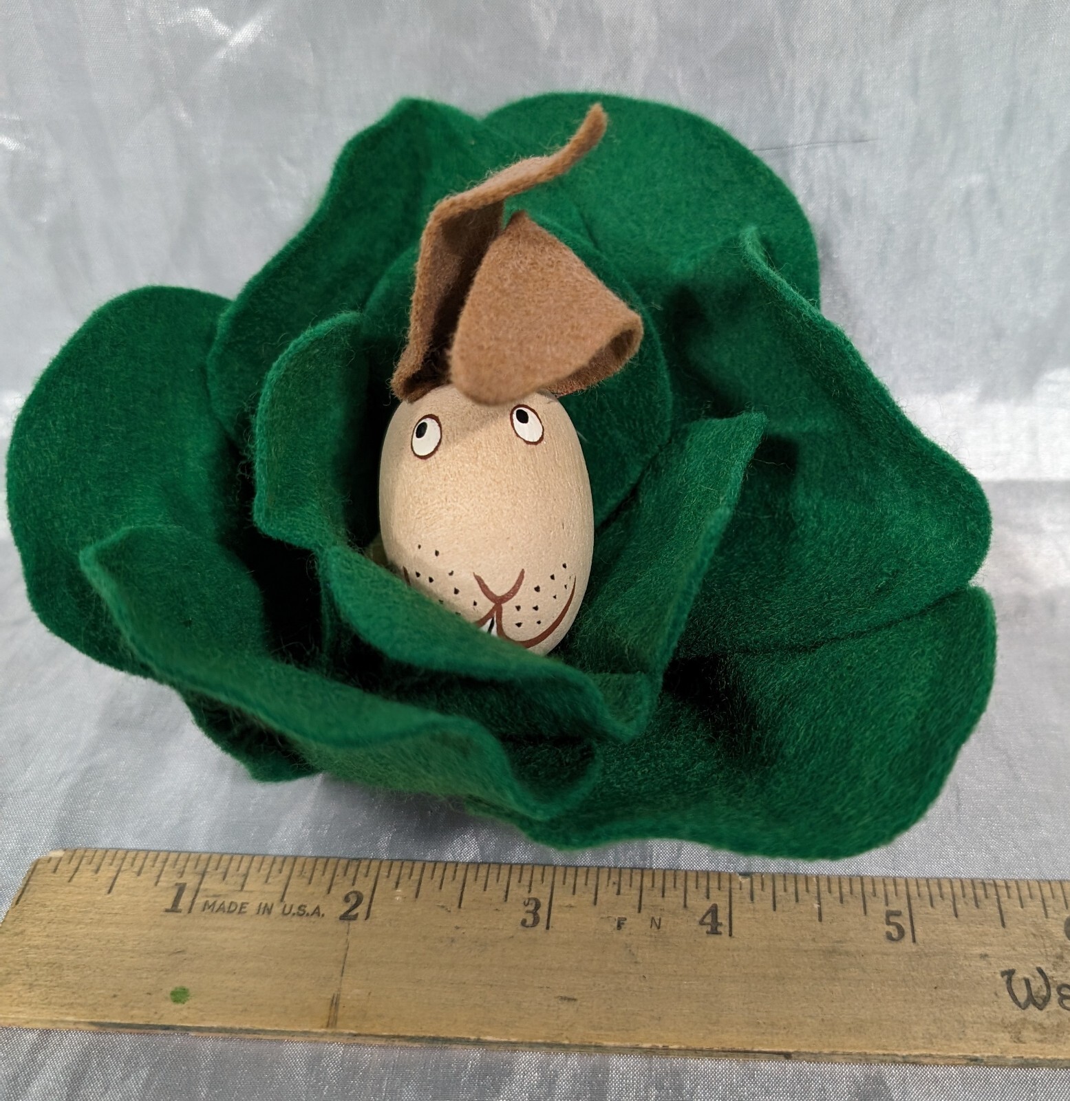 Rabbit Bunny in Cabbage Finger Puppet storytelling pretend play | eBay