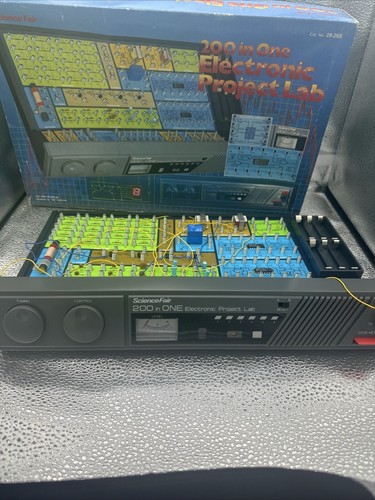 VINTAGE RADIO SHACK SCIENCE FAIR 200 IN ONE ELECTRONIC PROJECT LAB 28 ...