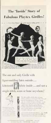 1954 Playtex Girdles PRINT AD The Inside Story Magic Controller Non ...