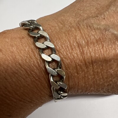 Sterling Silver 9mm Cuban Link Bracelet 8” 28.7g | eBay