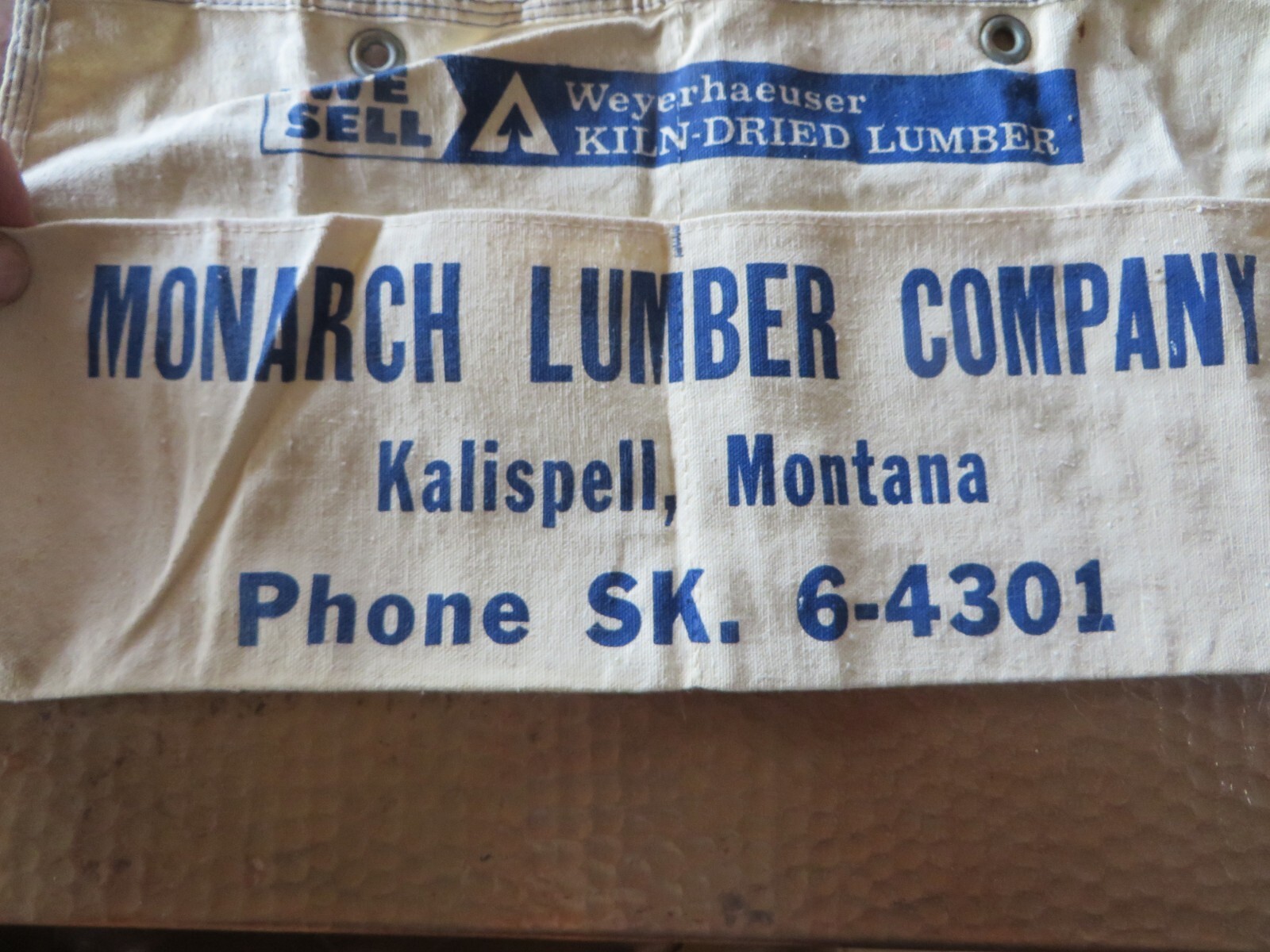 Monarch Lumber Company Kalispell Montana Nail Apron | eBay