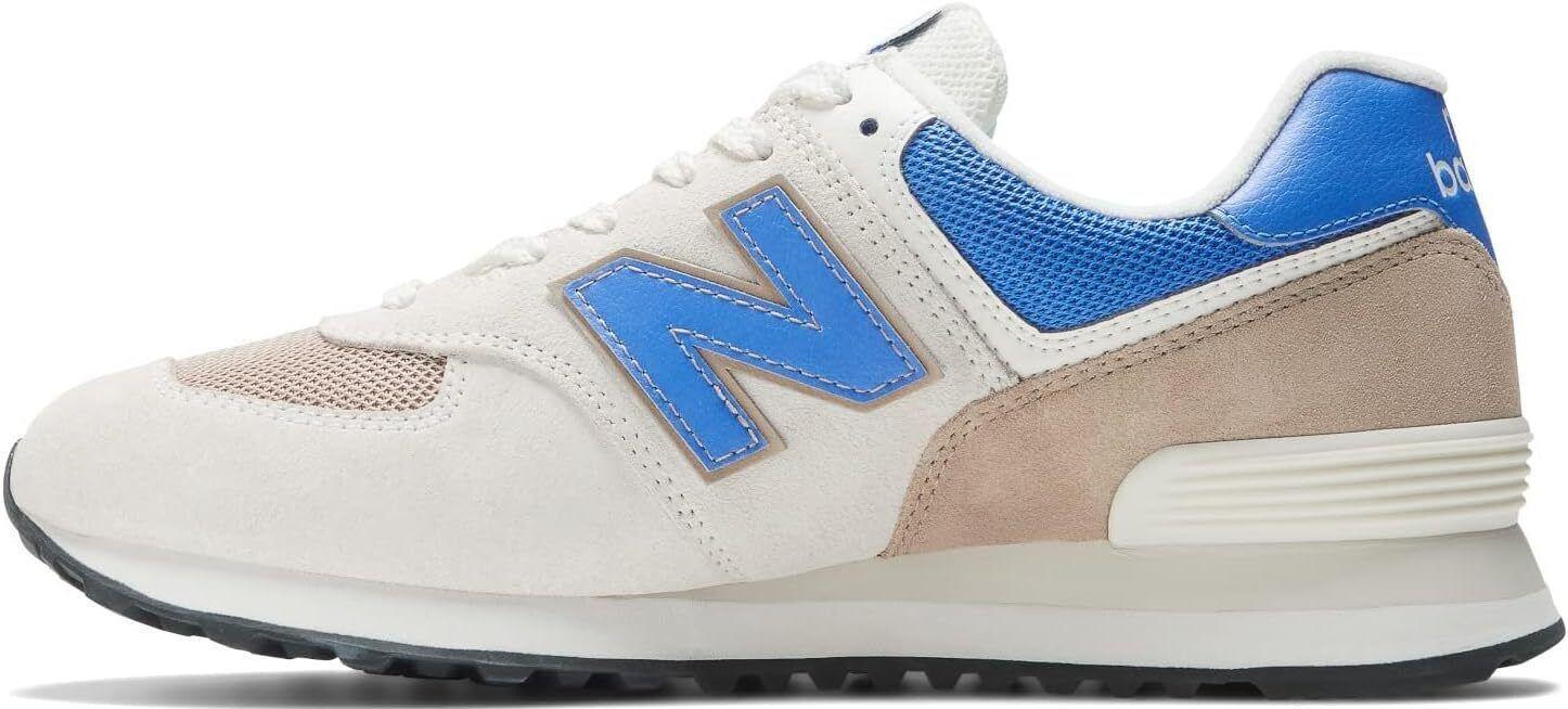 Size 8.5 - New Balance 574 Off White Blue for sale online | eBay