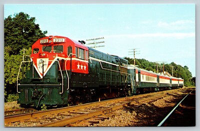 Vintage Railroad Train Locomotive Postcard - Preamble Express | eBay