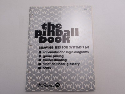 Williams: The Pinball Book- Drawing Sets for Systems 7 & 8 - NOS | eBay