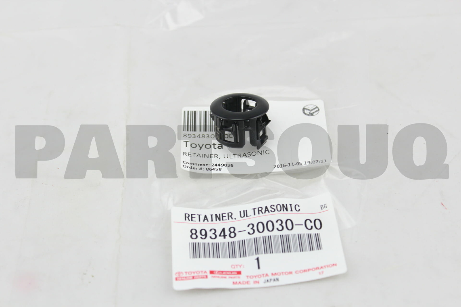 8934830030C0 Genuine Toyota BEZEL, ULTRASONIC SENSOR, NO.1 89348-30030 ...
