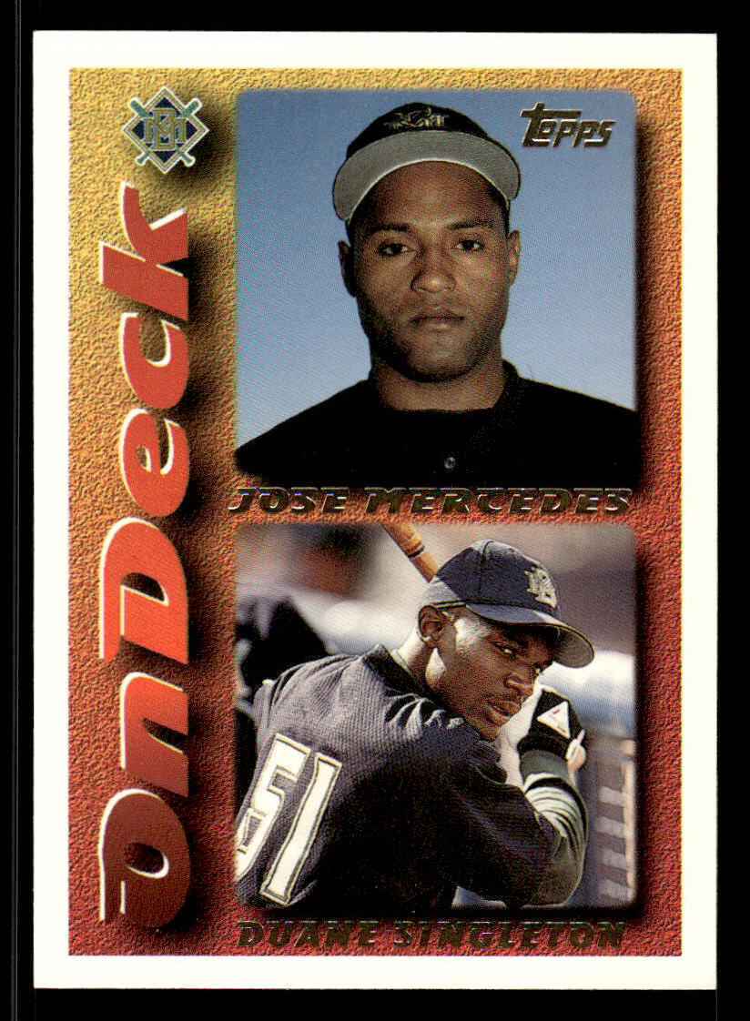 Jose Mercedes / Duane Singleton 1995 Topps #638 Milwaukee Brewers | eBay