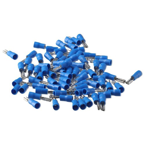 100PCS 2.8 x 0.5mm Blue Female Connector Insulated Spade Wire Connector ...