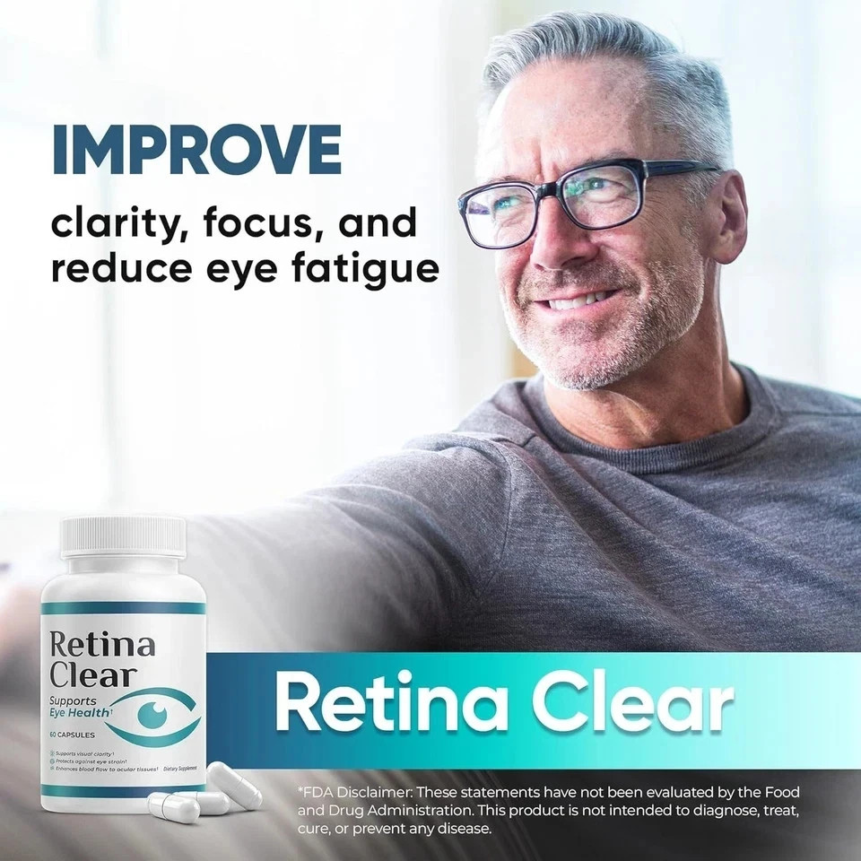 5-Pack Retina Clear Capsules, RetinaClear Supports Eye Health - 300 ...