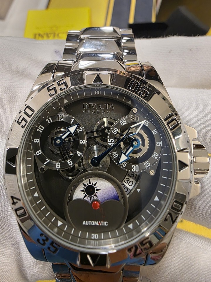 🔥Invicta RESERVE EXCURSION AUTOMATIC 49.5mm Men's Watch Stainless Steel ...