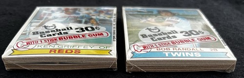 LOT OF (2) 1979 TOPPS BASEBALL ~ UNOPENED CELLO PACKS SEALED PACK CARDS ...