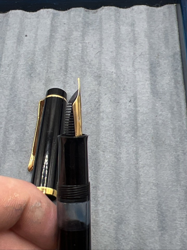 Pelikan m150 black vintage fountain pen steel nib Extra Fine | eBay UK