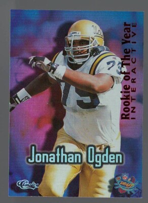 JONATHAN OGDEN 1996 Classic NFL Rookies ROY INTERACTIVE Insert Card RY2 ...
