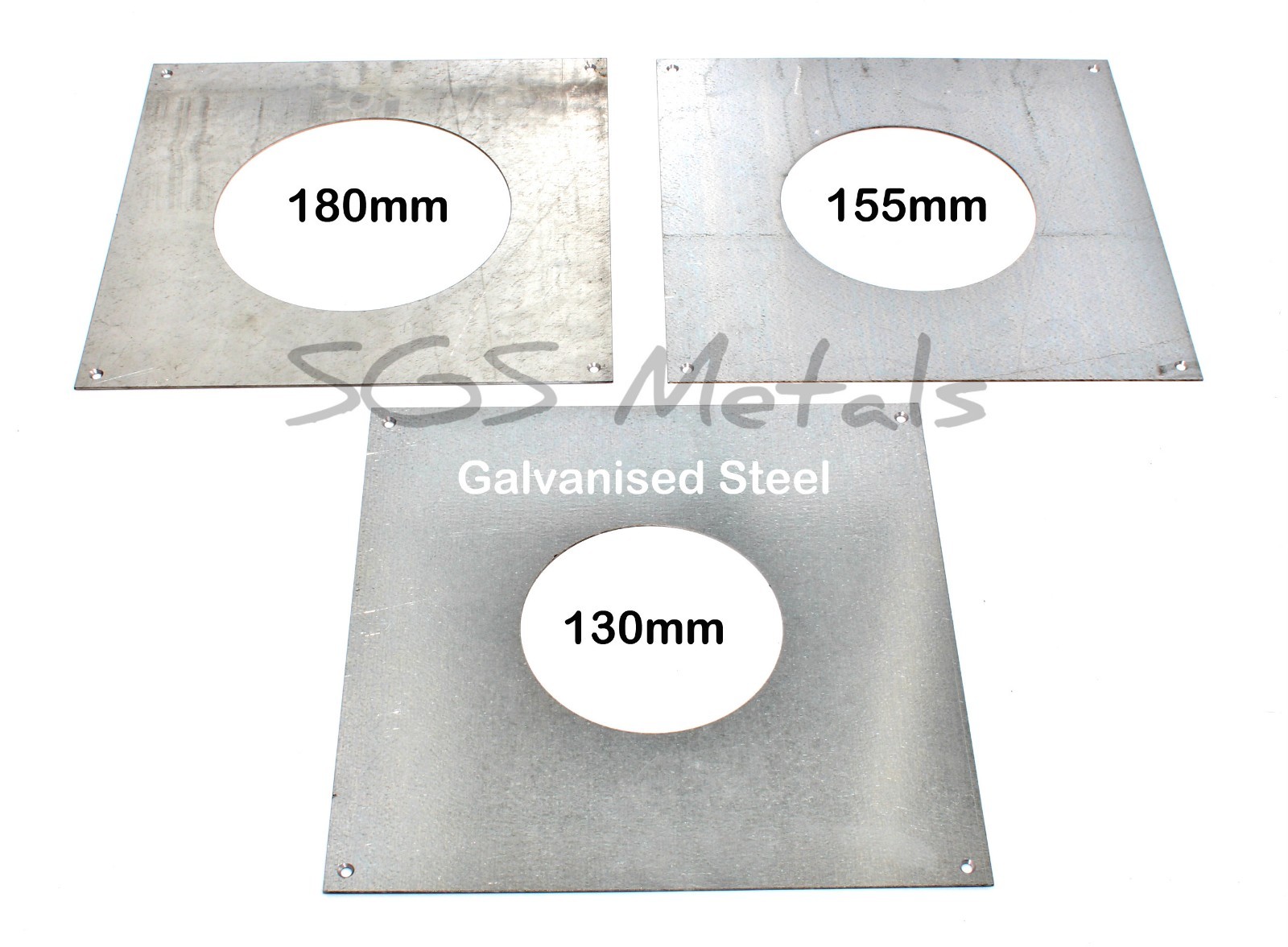 Steel Chimney REGISTER PLATE 300 x 300 For 5" 6" & 7" Flue Log Burner ...