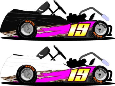 RACING GO KART WRAP #101 WITH FRONT AND REAR NUMBERS, graphics, Wraps ...