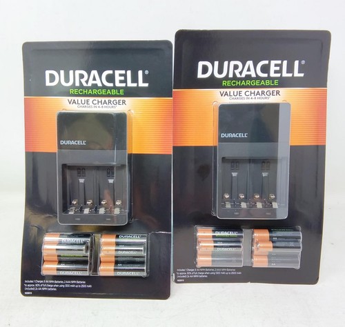 Duracell Charger for Rechargeable AA and AAA Batteries, 4 Slots - 2 ...