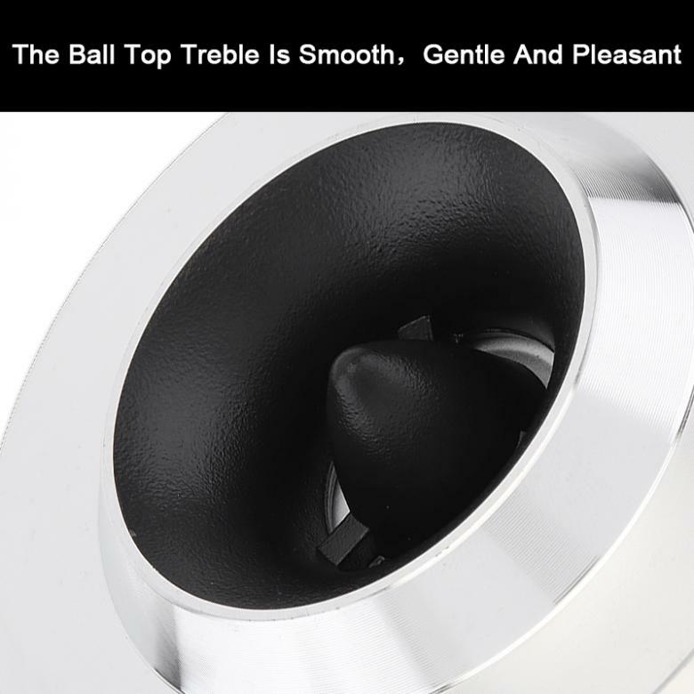 2pcs 4'' 1500W Titanium Bullet Tweeter w/ Capacitor for Vehicle Stereo ...