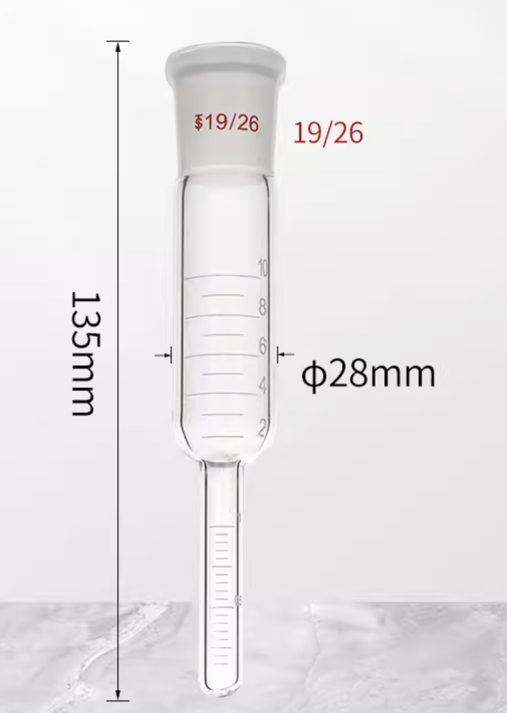 Lab Glass Snyder Column Graduated Kuderna-Danish Concentrator Tube ...