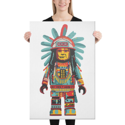 Lego Decor "Cheif" Canvas, Lego-themed Wall Art, Playroom or Legoroom ...