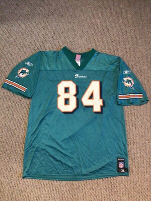 Vintage Reebok NFL Chris Chambers #84 Miami Dolphins Jersey Men's Size ...