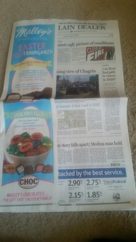 PLAIN DEALER NEWSPAPER 4/5/19 RON THE GHOUL SWEED CLEVELAND + DVD | eBay