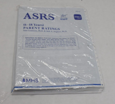Autism Spectrum Rating Scales ASRS Forms Rating Pack Bundle 6-18 Years ...