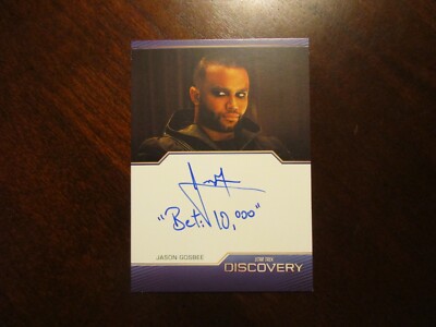 Star Trek Discovery Season 4: Jason Gosbee Inscription Autograph Series ...