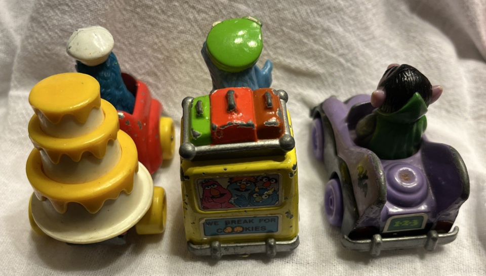 Sesame Street 80's Vintage Die Cast Vehicles with Characters Playskool ...