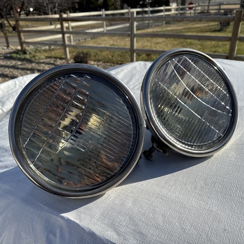 Vintage Ford 1930 , 1931 Model A Model T Twolite Chrome Headlamp Pair ...