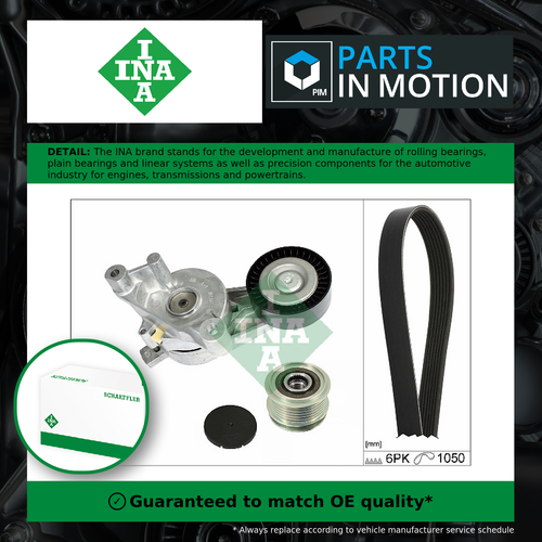 Drive Belt Kit fits SKODA OCTAVIA Mk2 2.0D 04 to 13 Set INA 03G903137B ...