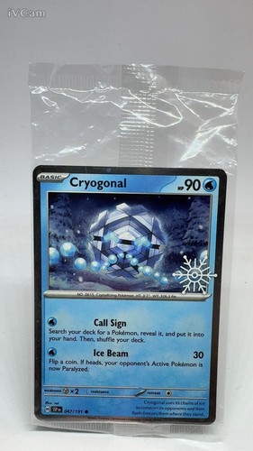 Pokémon Cryogonal 047/191 Stamped Promo 2025 Holiday Calendar SEALED | eBay