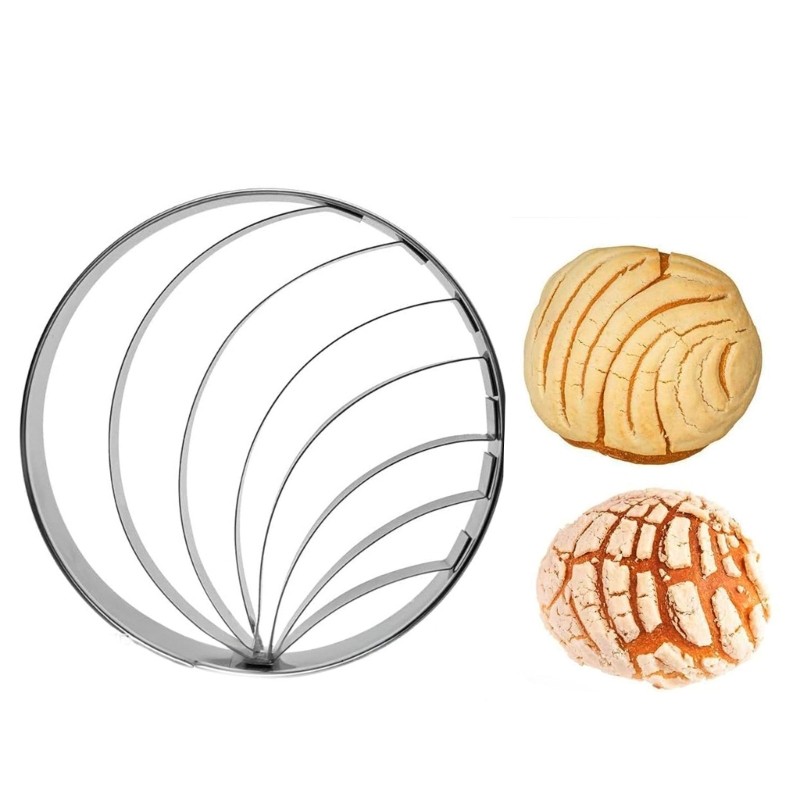 5pcs Bread Embossing Molds for Creative Baking Stainless Steel Conchae ...