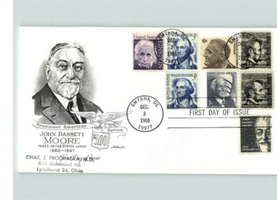 $5.00 John Bassett Moore U.S. JURIST, Prominent Americans, + 7 Extra ...