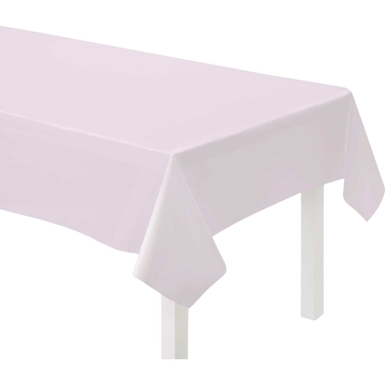 Pastel Lilac Lavender Rectangle Paper Tablecloth Table Cover 137cm X ...