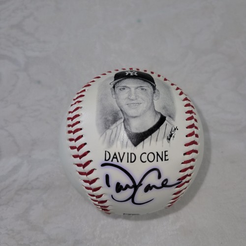 DAVID CONE SIGNED AUTOGRAPHED NEW YORK NYY YANKEES LOGO BALL BASEBALL ...