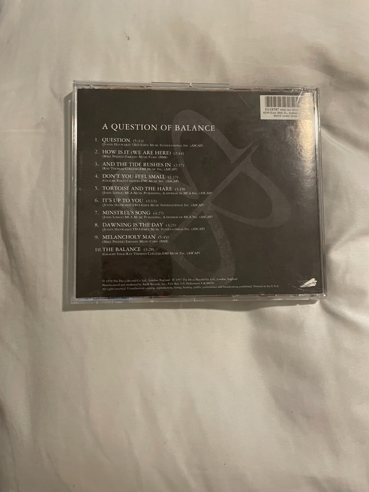 The Moody Blues - A Question Of Balance CD | eBay