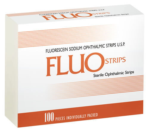 100 Fluo Strips Fluorescein Ophthalmic Strips Fluorets Veterinary ...