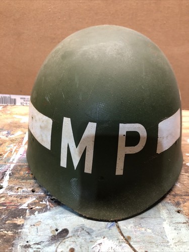 Vintage Original US Army Helmet MP Military Police | eBay