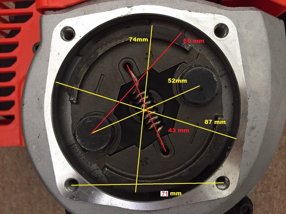 Multi Tools Engine 52cc 2 Stroke BrushCutter Strimmer scooter hedge ...