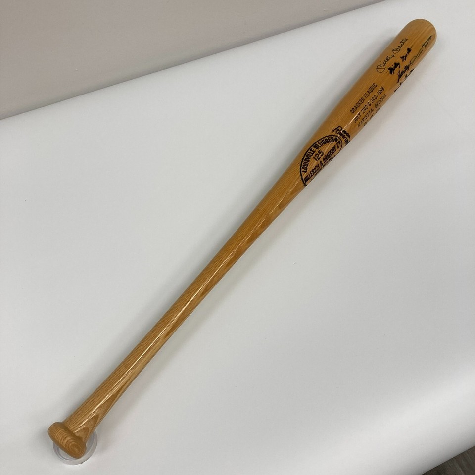 Mickey Mantle Willie Mays & Duke Snider Signed Baseball Bat With ...